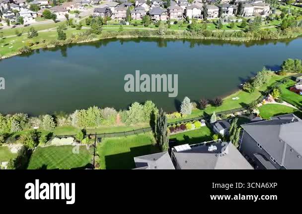 Stunning 4K aerial drone footage of Stonebridge, a modern residential ...
