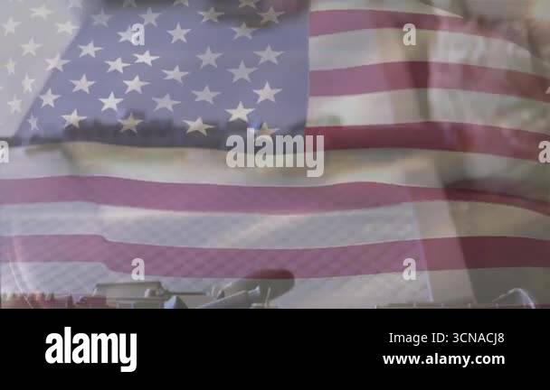 Soldier handling rifle magazine inspecting cartridges loading rifle in ...