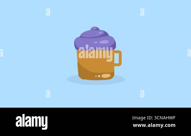 Footage animation of an alarm clock combined with a cup design ...