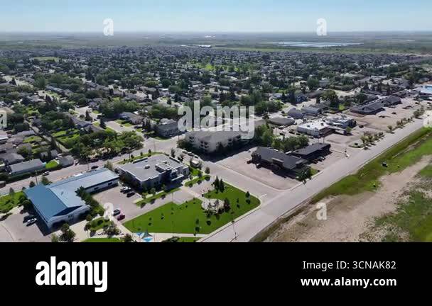 High-resolution 4K aerial clip highlighting Warman, one of ...