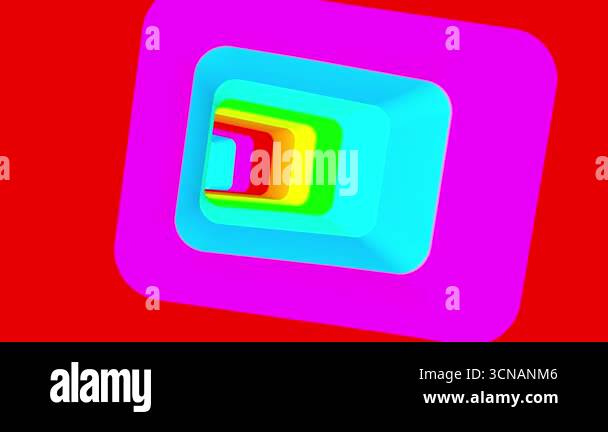 Color rainbow tunnel endless curve corridor able to loop 4k Stock Video ...
