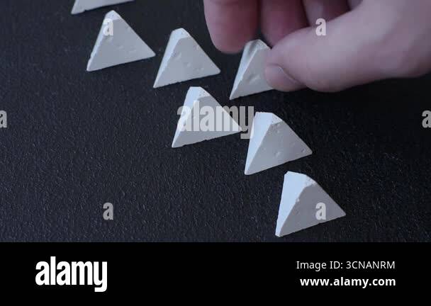 Anti-tank barrier or dragon's teeth made of concrete and iron as a ...