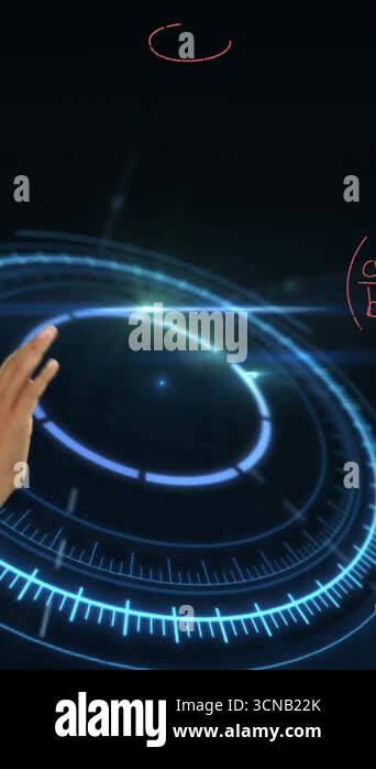 Animation of mathematical equations and spinning globe floating over ...