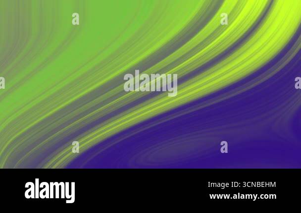 Curving lines of green yellow and purple colors. Suitable for abstract ...