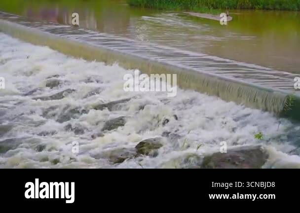 After heavy raining and flood. High quality 4k footage Stock Video ...