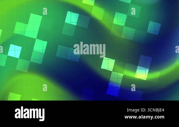 Abstract green and blue square pattern background suitable for digital designs, website ...