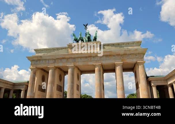 Berlin, Germany, May 25, 2025: Brandenburg Gate in Berlin under blue ...