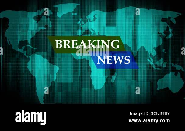breaking news map with world map, news news map background Stock Video ...