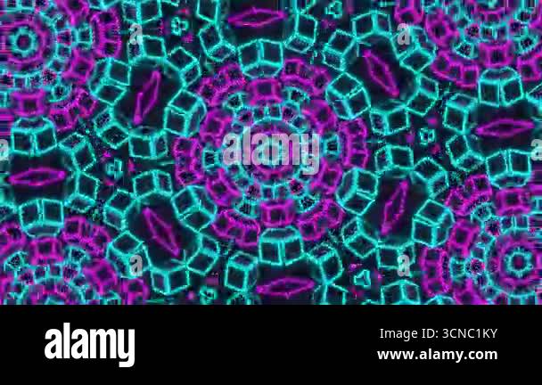 Seamless Animated VJ Pattern Background Stock Video Footage - Alamy