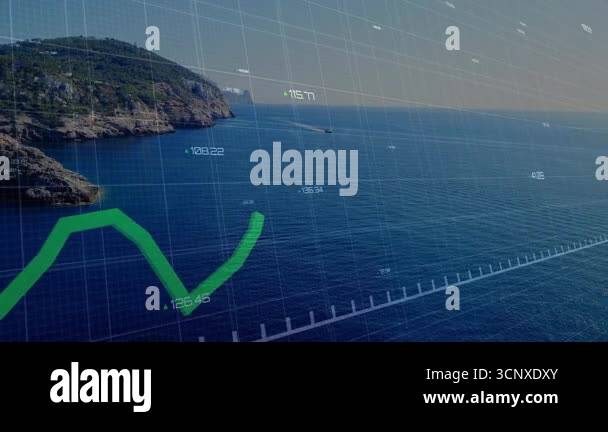 Green polyline starting near cliff extending across grid, fluctuating ...