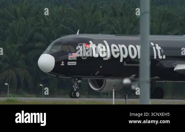 KUALA LUMPUR, MALAYSIA - JANUARY 14, 2025: Teleport cargo plane taxiing ...
