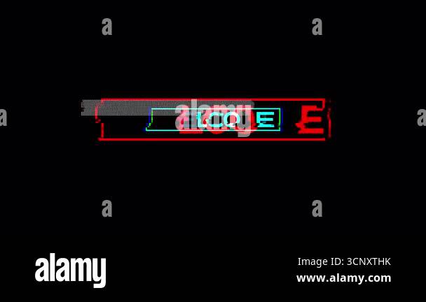 Welcome glitch text animation on black background. 4K video Stock Video ...