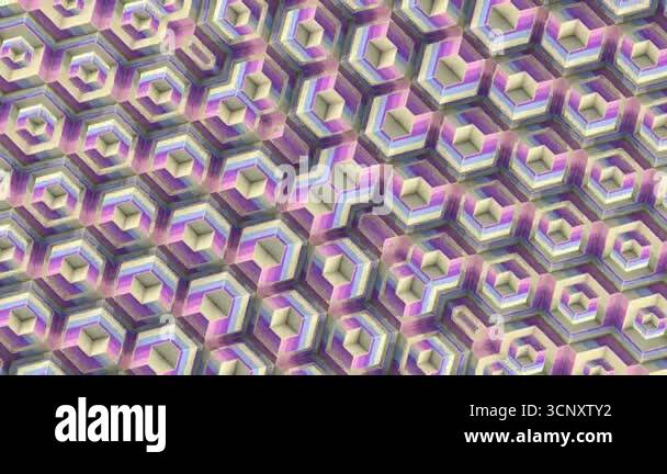 Symmetrical loop animation of changing cubic structures creating a ...