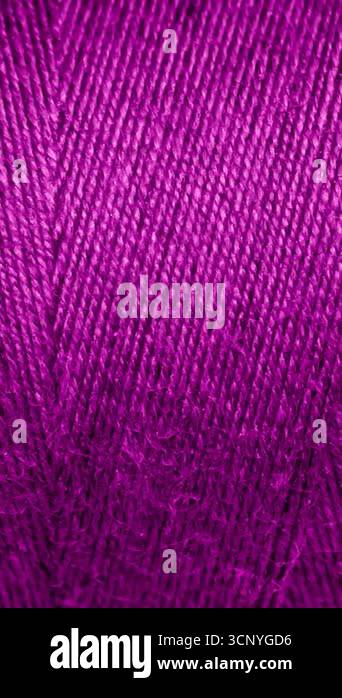 violet cotton threads with visible details. background Stock Video ...