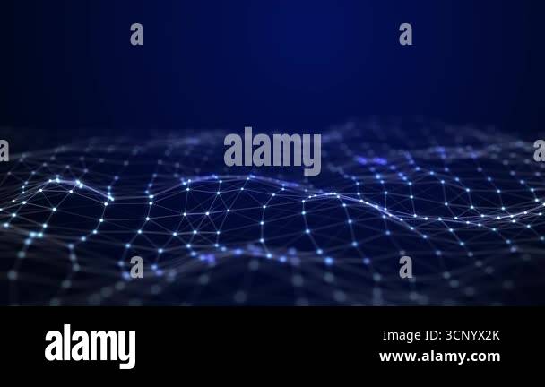 Waves transmit silent codes through a luminous matrix. Particles pulse ...