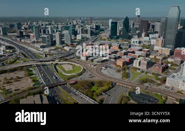 Aerial view of Dallas, Texas, is the fourth most populous metropolitan ...