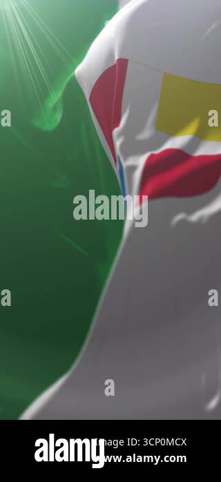 Flag of Rapla County, Estonia. Loop. 4K Vertical Stock Video Footage ...