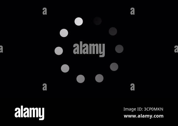 Loading icon animation. Circular loading with fading dots. Download ...