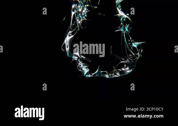 Design of Scientific chrometype futuristic y2k looping design element ...