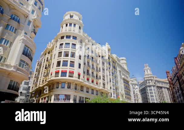 Valencia, Spain - May 29, 2025: Cyclists and pedestrians on a ...