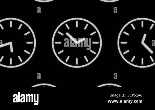 Clocks Time count pointer running moment zoom out dolly slide camera ...