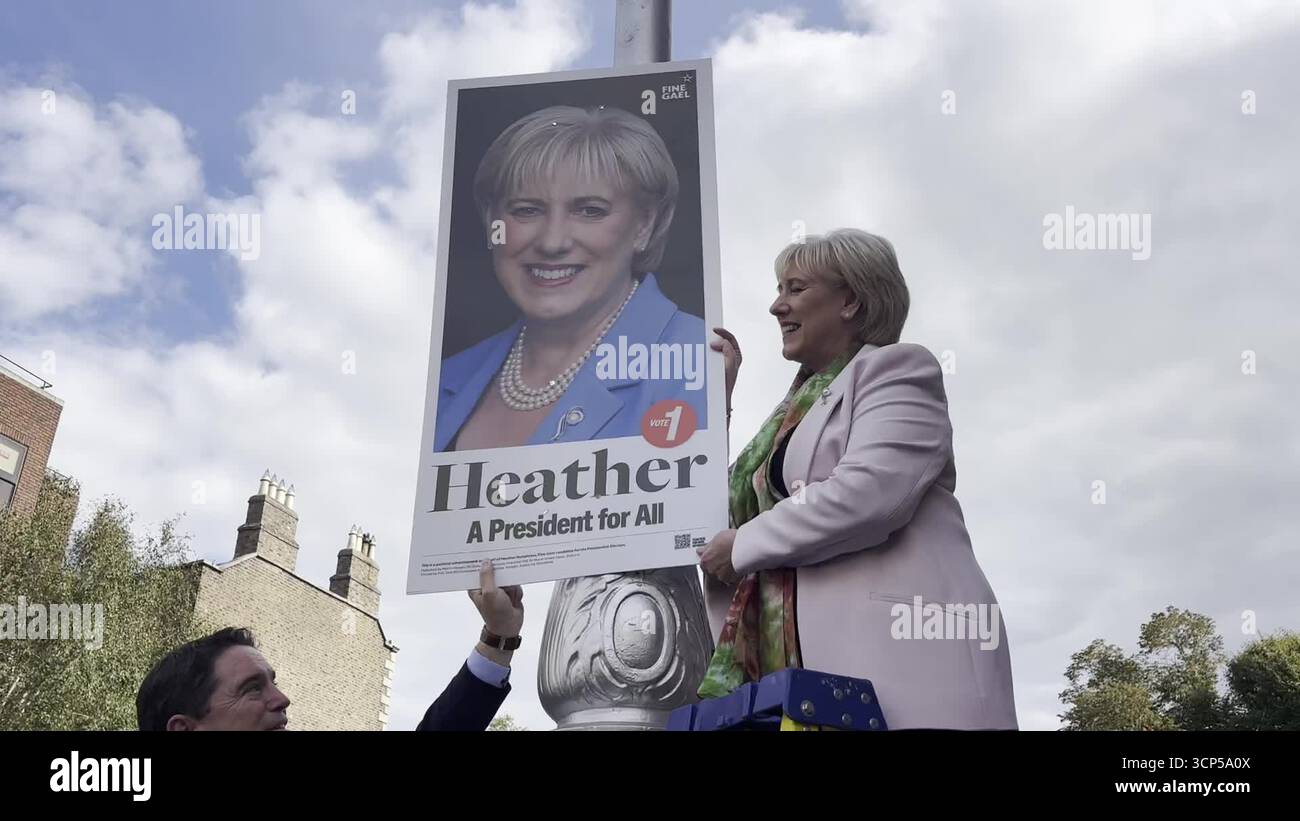 Fine Gael presidential candidate Heather Humphreys hangs campaign ...