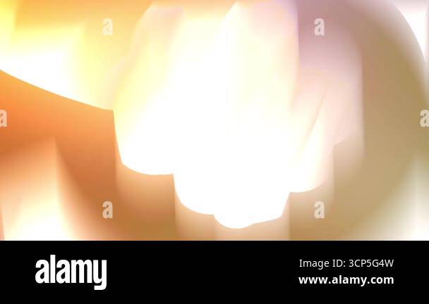 Dynamic abstract golden light flowing through soft, luminous shapes ...