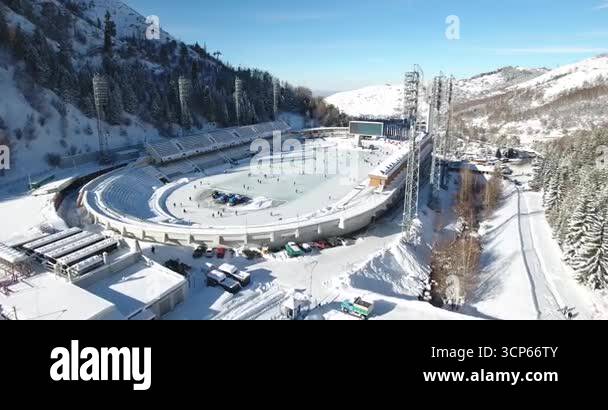 Ice skating stadium aerial Stock Videos & Footage - HD and 4K Video ...