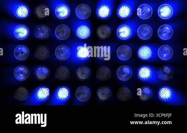 Many round blue lights flashing - 3D 4k animation (3840 x 2160 px Stock ...