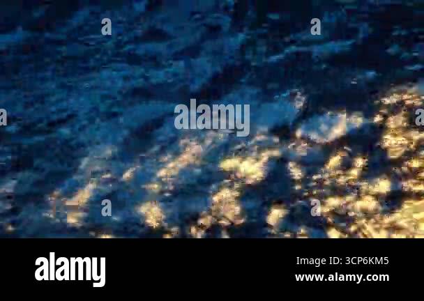 River Catching Sunlight In The Evening Stock Video Footage - Alamy