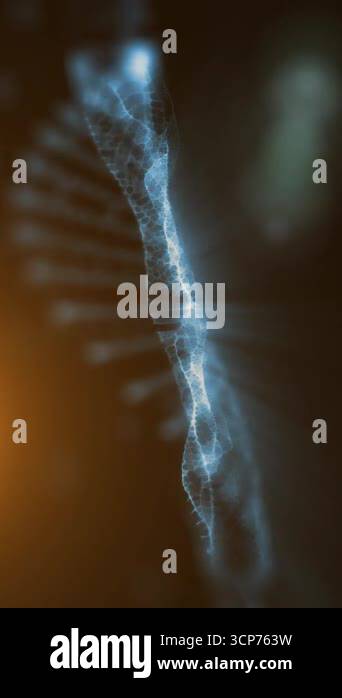 Magical waves of bright energy.High tech rainbow light ray particles ...