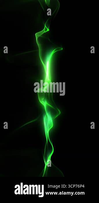 Magical waves of bright energy.High tech rainbow light ray particles ...