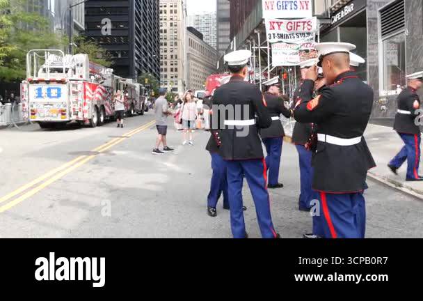 New York City, United States - 11 September 2023: Firefighters ...