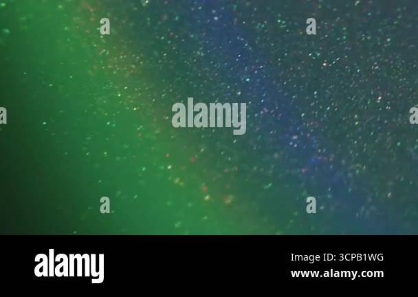 Defocused glint. Color light flare. Blur green blue illuminated gleam ...