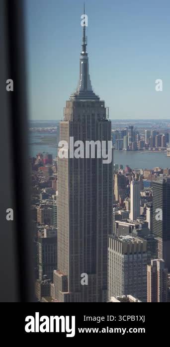 This stunning aerial view beautifully captures the Empire State ...