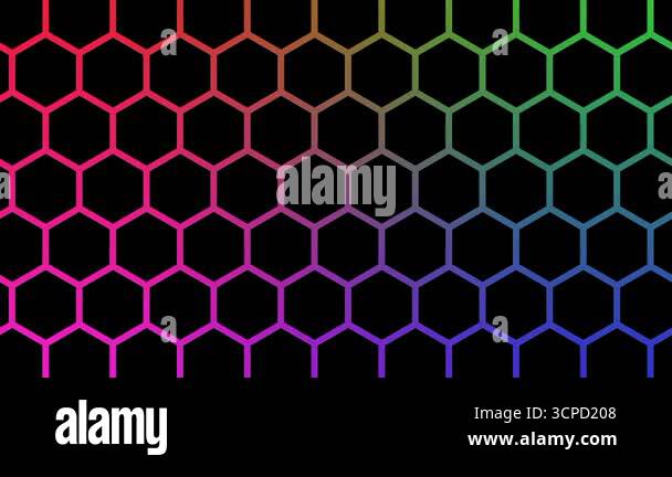 Animated background of a black honeycomb pattern. The hexagonal grid ...