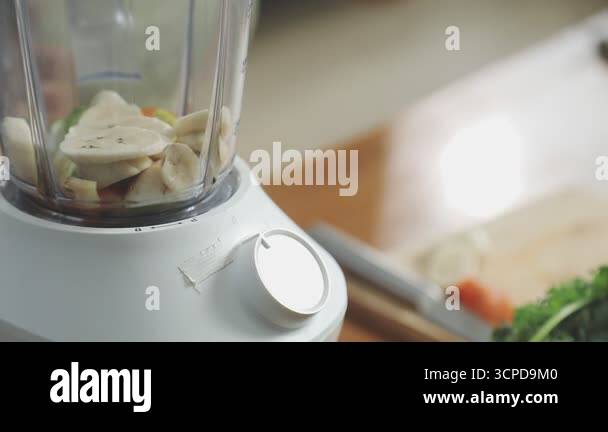 blender in the kitchen. close - up Stock Video Footage - Alamy