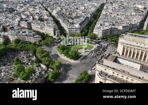 Trocadero Square At Paris In France Island France. Imposing Building ...