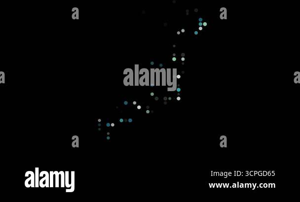 Japan Map Formed by Flying Abstract Circles Stock Video Footage - Alamy