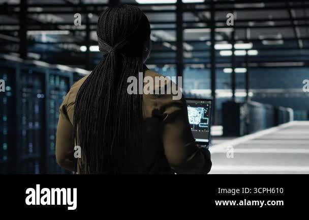 Data center engineer using deep learning on laptop to optimize ...