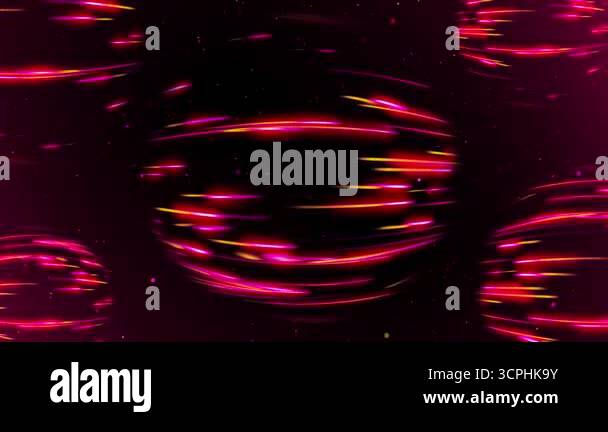 Spinning Red Light Orbs on a Black Background Stock Video Footage - Alamy