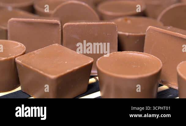 Chocolate candies. Delicious chocolate candy of different forms Stock ...