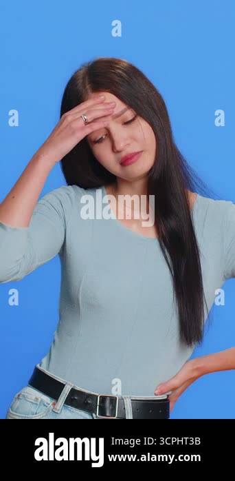 Sad woman feeling hopelessness loneliness, nervous breakdown, loses ...