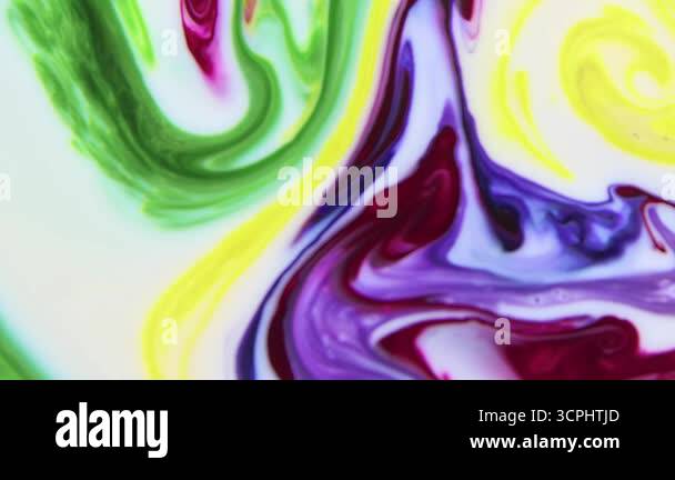 This stock video features an extreme close-up shot of a thick mixture ...