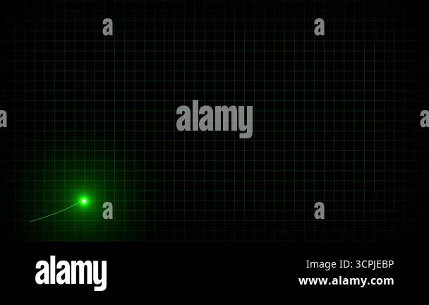 Green glowing pulse grid animation abstract hud signal motion for sci ...