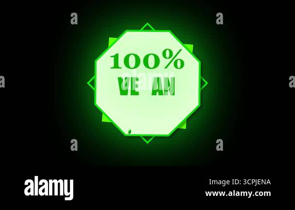 Plant based diet animated logo. Eco friendly branding for vegan food ...