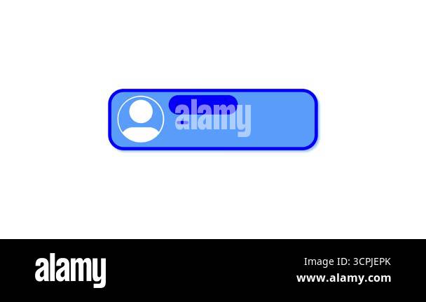 App design element with animated user profile and star rating for ...