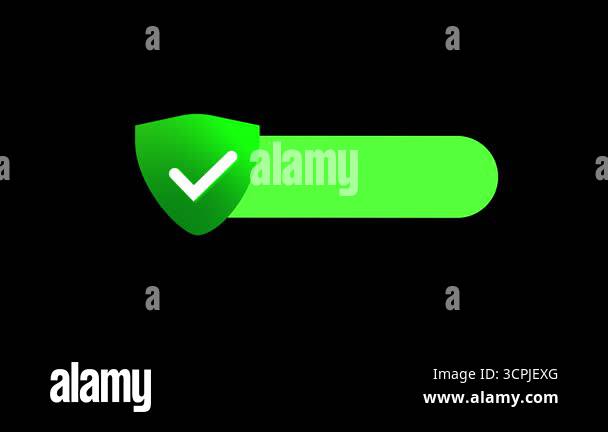 Motion graphics design perfect for security and success confirmation ...