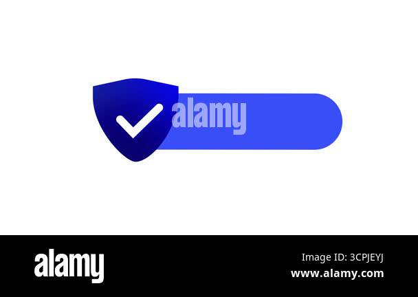 Verified seal badge animation. Success confirmation digital badge icon ...