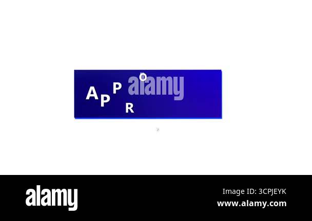 Digital approval confirmation animation. Verified guarantee with motion ...